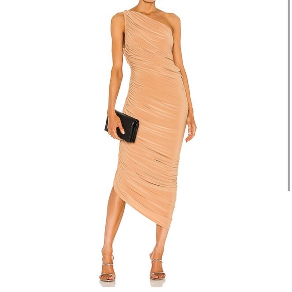 Norma Kamali | Dresses | Norma Kamali Diana Gown In Nude | Poshmark